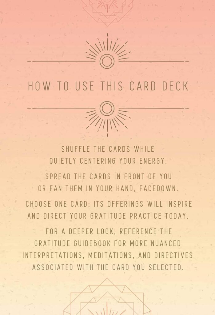Gratitude: Inspirational Card Deck Review - Shredding Success